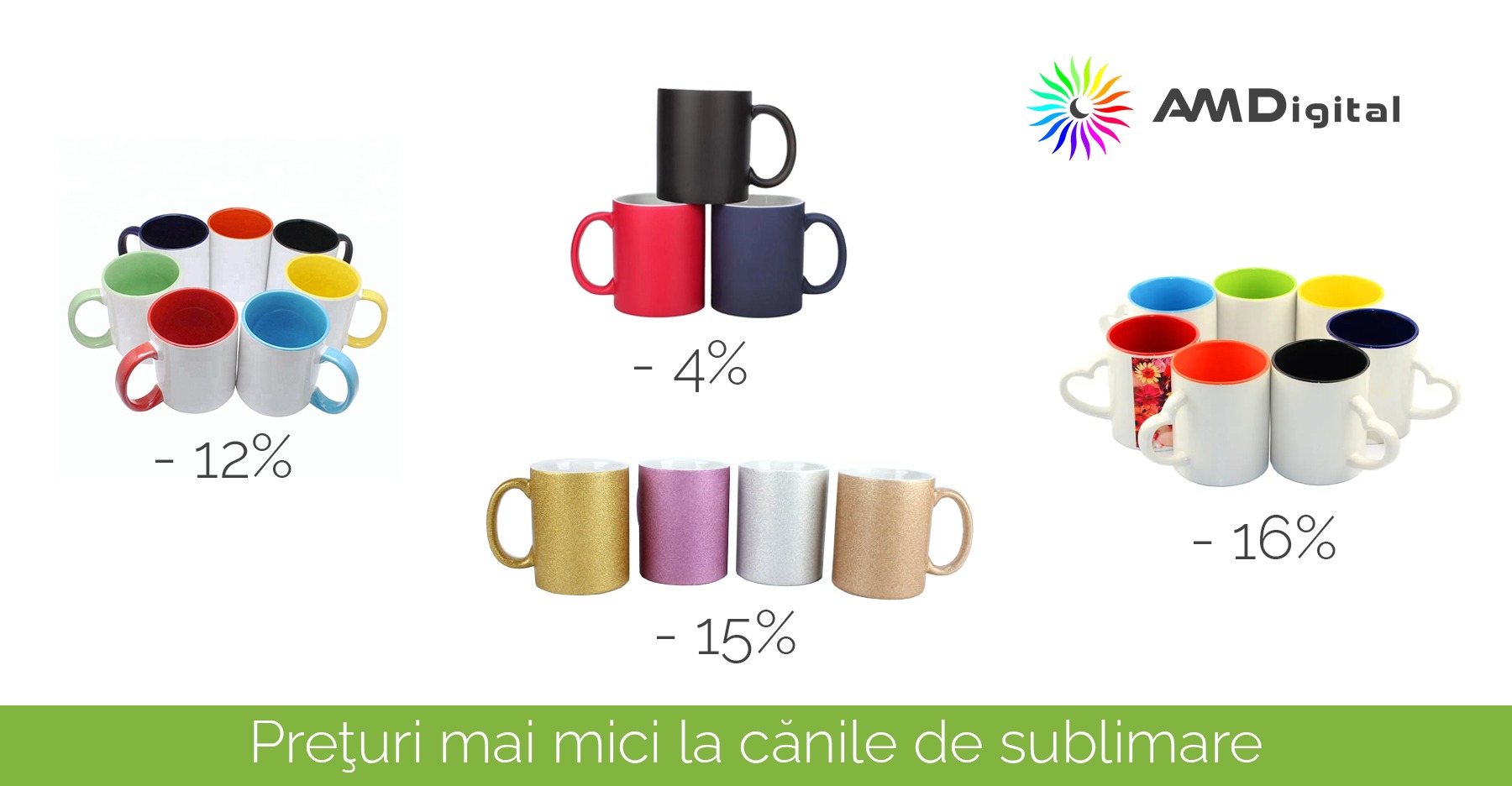 Preţuri mai mici la cănile de sublimare - AMDigital.ro